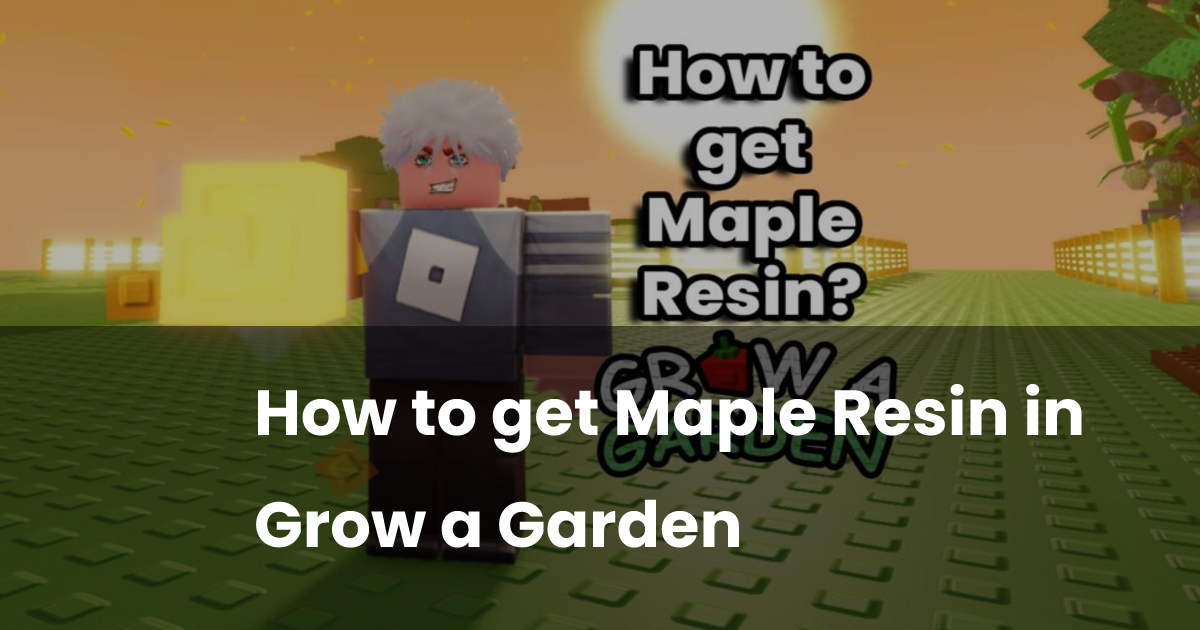 How to get Maple Resin in Grow a Garden | esports.gg