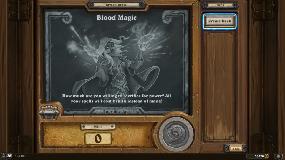 Blood Magic Hearthstone Tavern Brawl decks | esports.gg