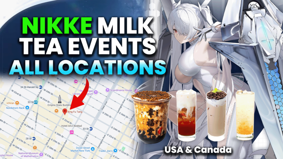 NIKKE Milk Tea Collab Pop-Up Events USA and Canada Locations » Esports ...
