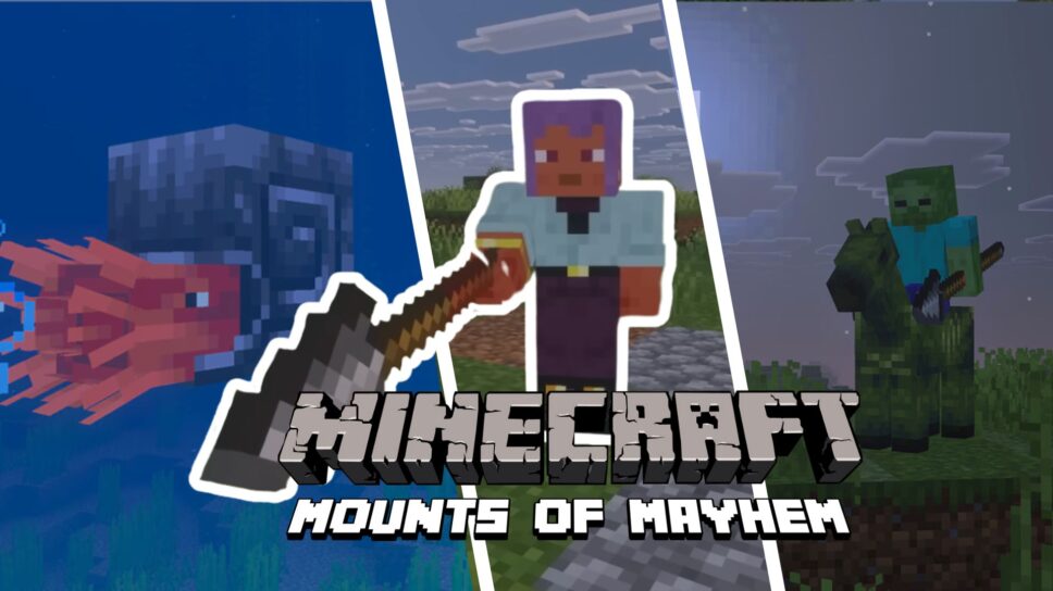 Minecraft Mounts of Mayhem update: New weapon, mob, release date, and ...